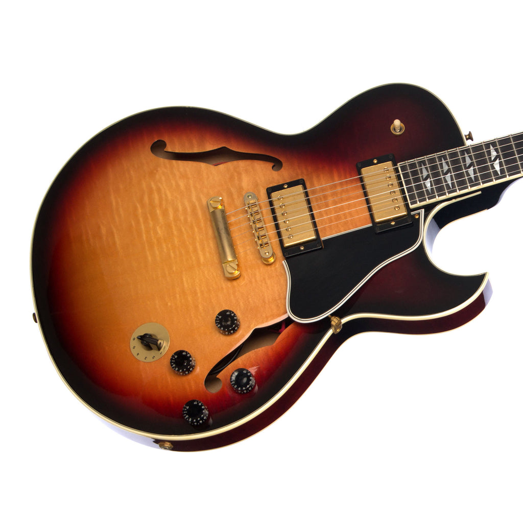 2008 Gibson ES-137 Custom - Tri Burst - Semi-Hollow Electric Guitar ...