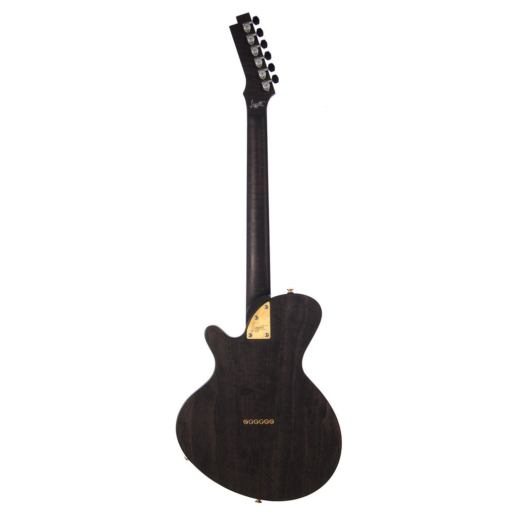 Liggett Guitars Custom abstracT #1 - Satin Trans Black Stain - Hand Ma ...