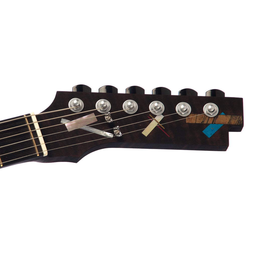 Liggett Guitars Custom abstracT #1 - Satin Trans Black Stain - Hand Ma ...