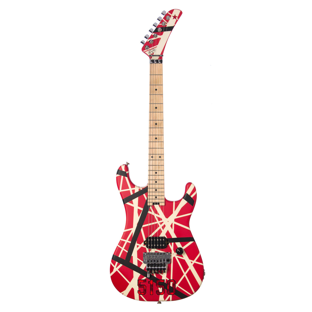 EVH Guitars Striped Series 5150 - Red/White/Black Stripes - Electric G ...