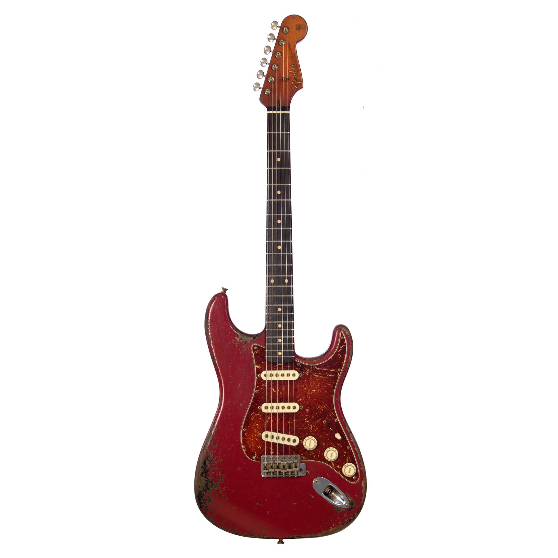 Fender Custom Shop 1961 Stratocaster Heavy Relic - Dakota Red over Gre ...