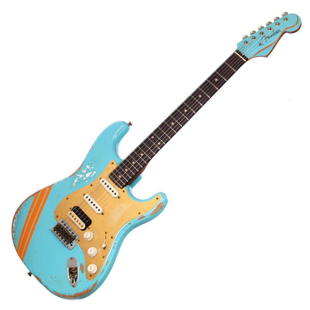 Fender Custom Shop MVP Stratocaster HSS Heavy Relic - Daphne Blue w/ C ...