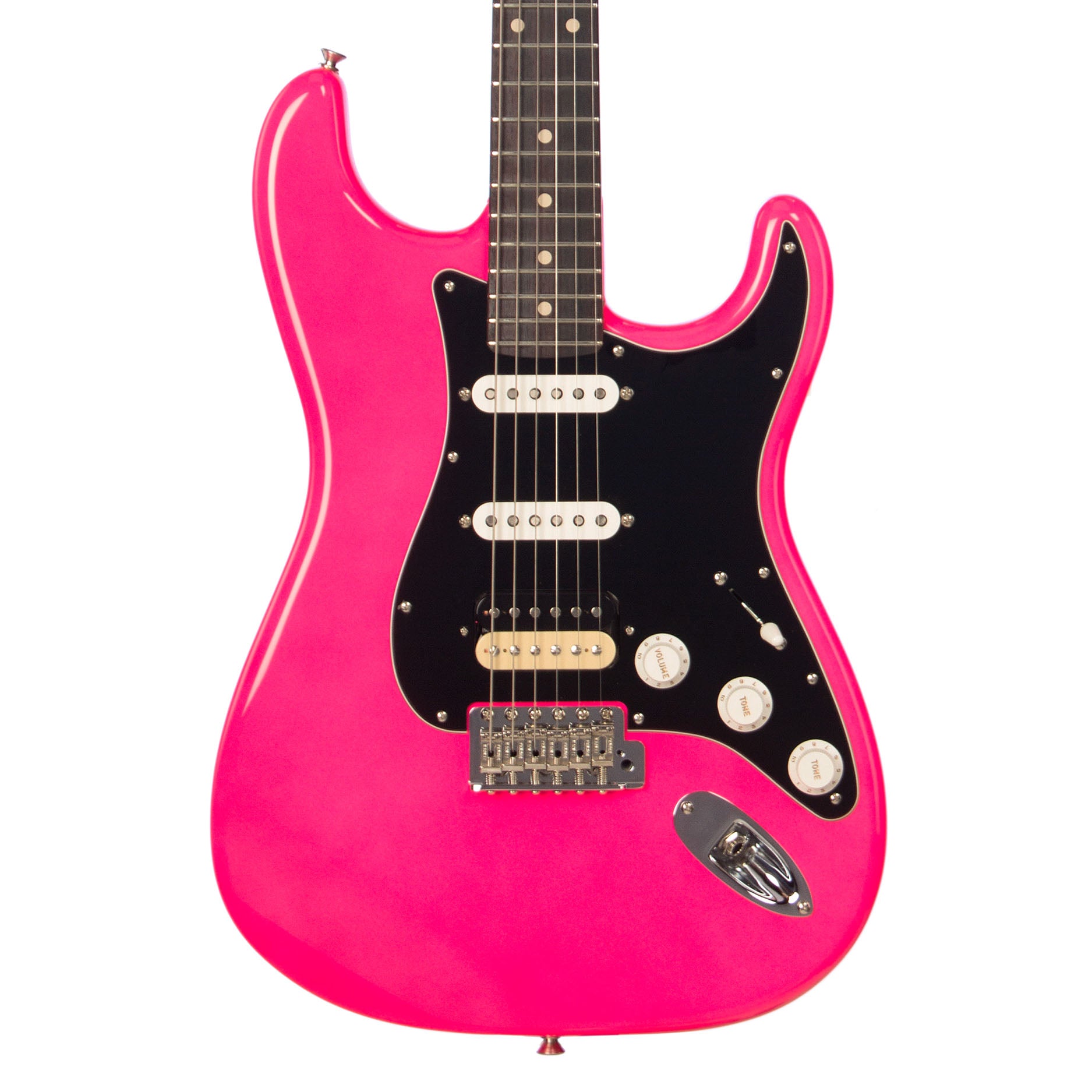 Fender Custom Shop MVP Stratocaster HSS NOS - Neon Pink - Rosewood Nec ...
