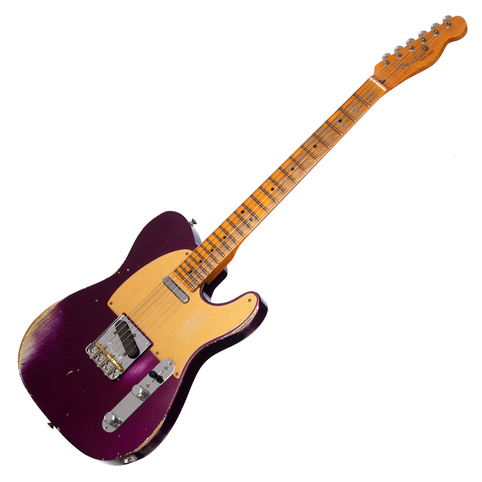 Fender Custom Shop MVP Telecaster Heavy Relic - Purple Metallic w/ Qua ...