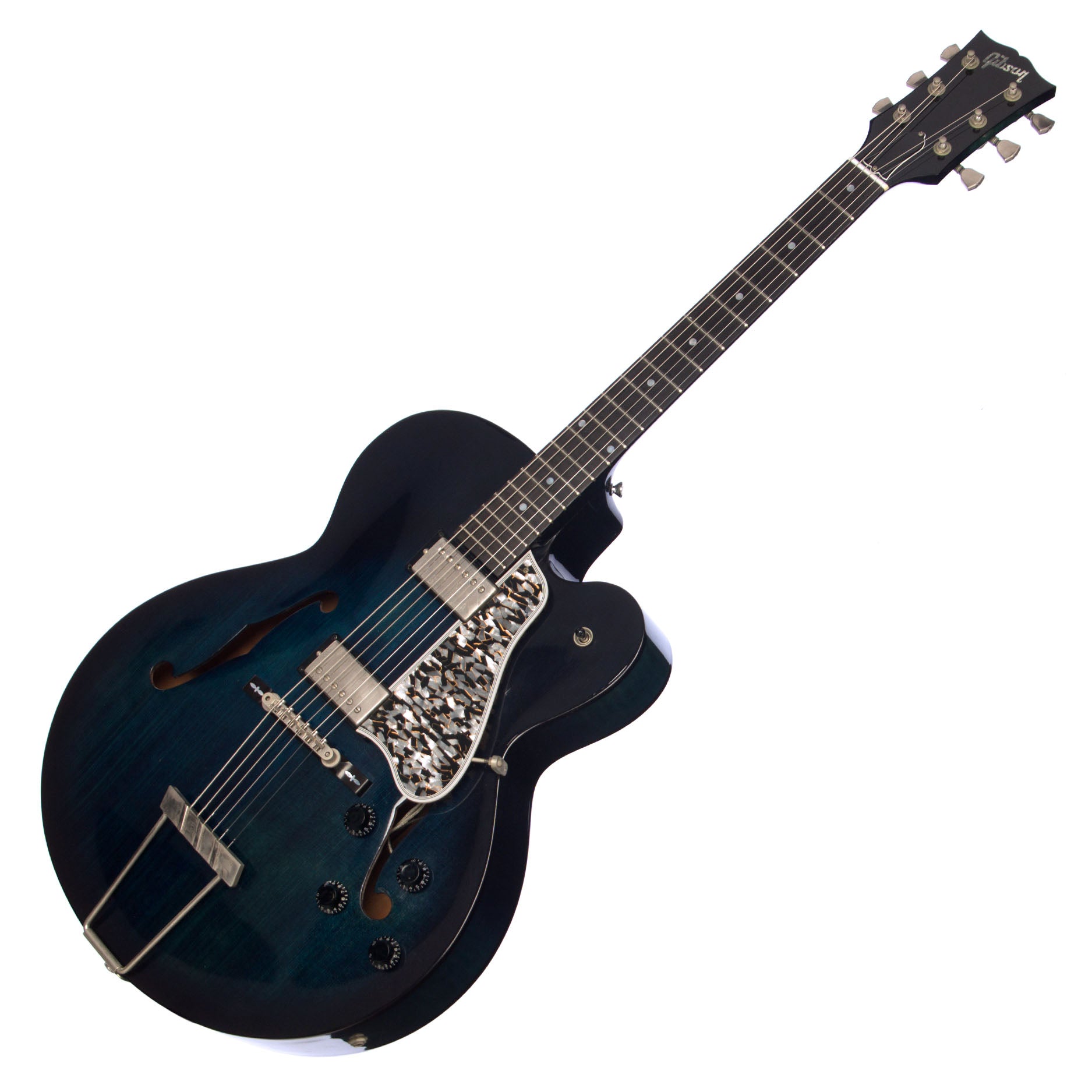 1997 Gibson Custom Shop L-5 Studio - Trans Blue Burst - Hollow Body Ar ...