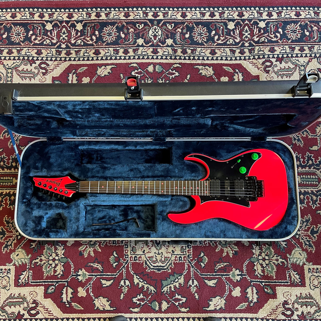 USED Ibanez 25th Anniversary RG2XXV-FPK - Fluorescent Pink - Limited E ...