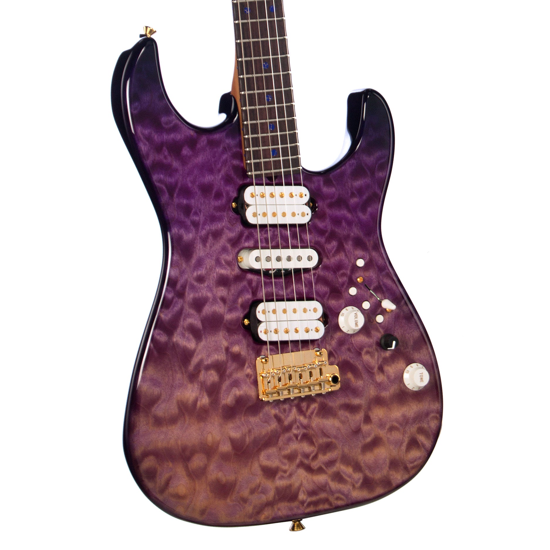 James Tyler Guitars Studio Elite HD - Amethyst Fade / Quilted Maple To ...