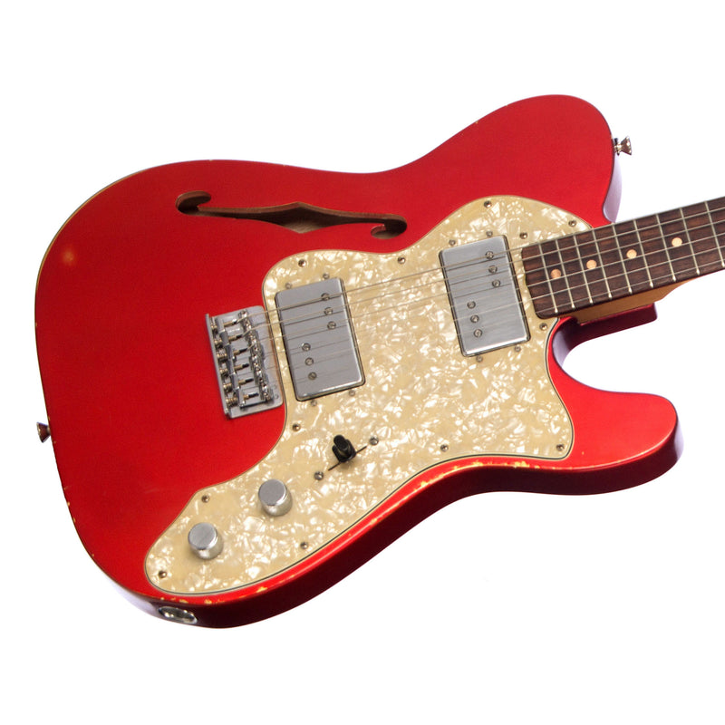 Mario Guitars T-LUX - Candy Apple Red - '72 Tele Thinline -style Custo ...