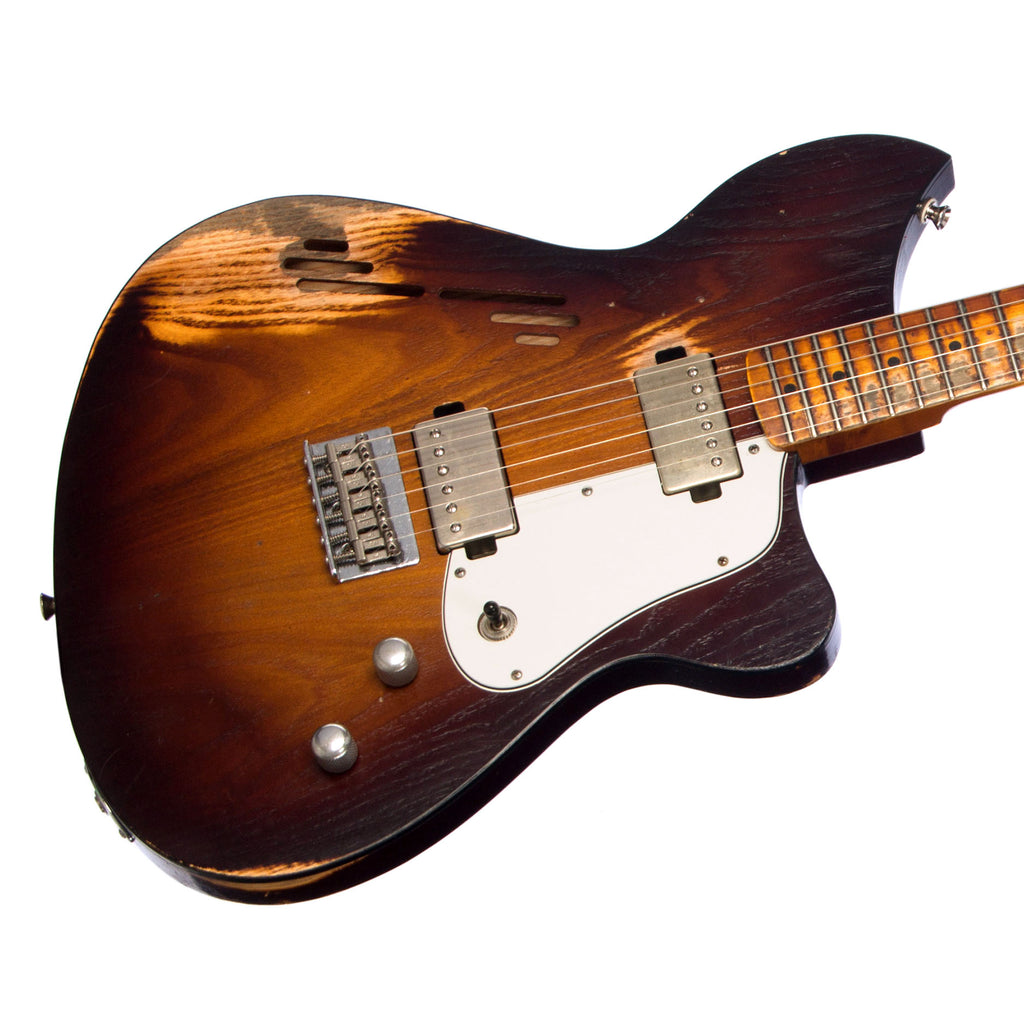 Oswald Guitars Custom Offset - Wide Fade 2-Tone Sunburst - Semi-Hollow ...