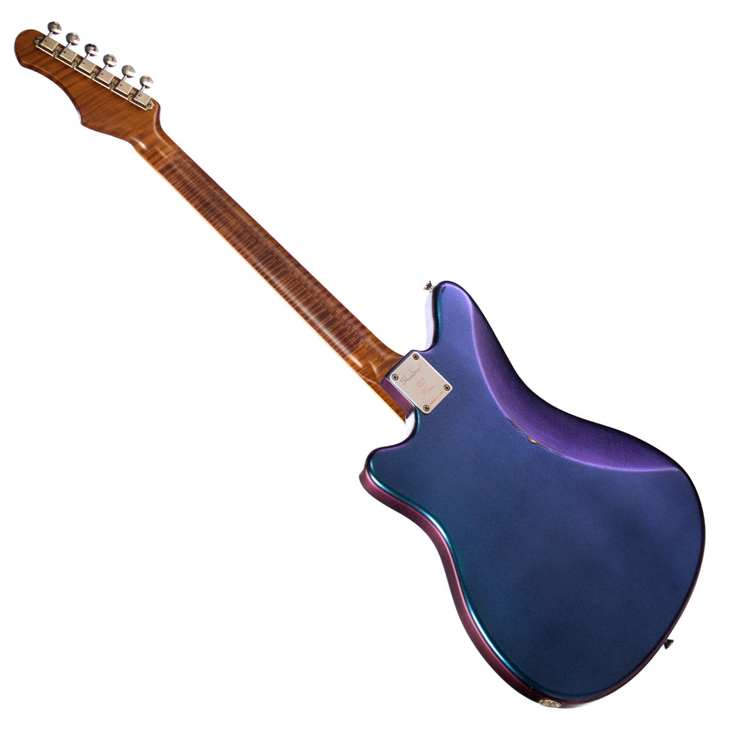 Shabat Guitars Puma - Cosmic Blue color-shifting Nitrocellulose Lacque ...