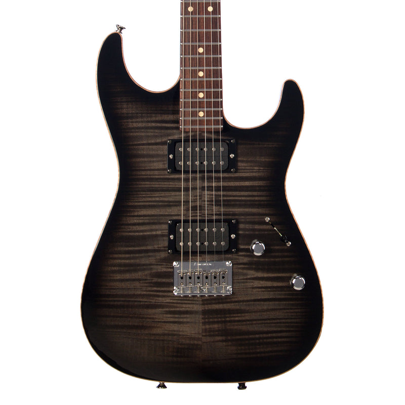 2018 Tom Anderson Drop Top - Transparent Black Burst with Binding - Ha ...