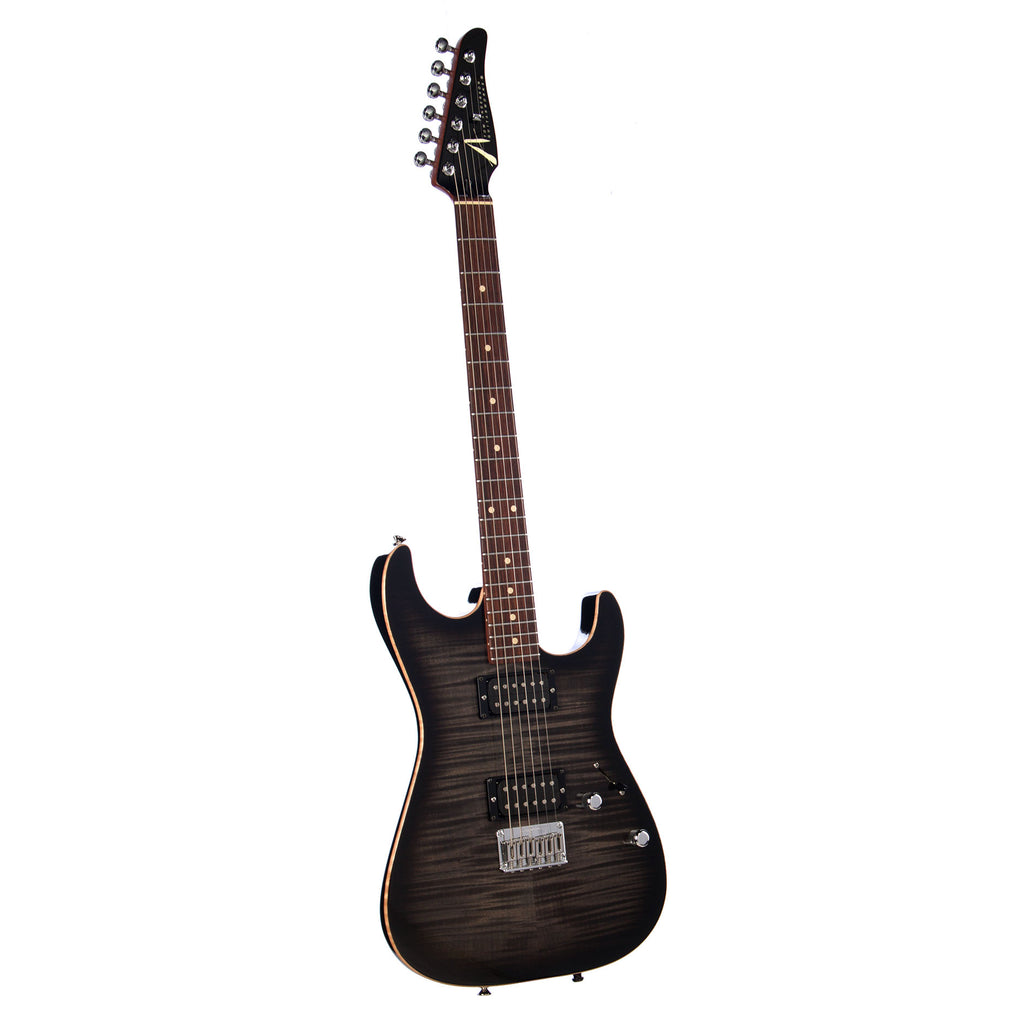 2018 Tom Anderson Drop Top - Transparent Black Burst with Binding - Ha ...