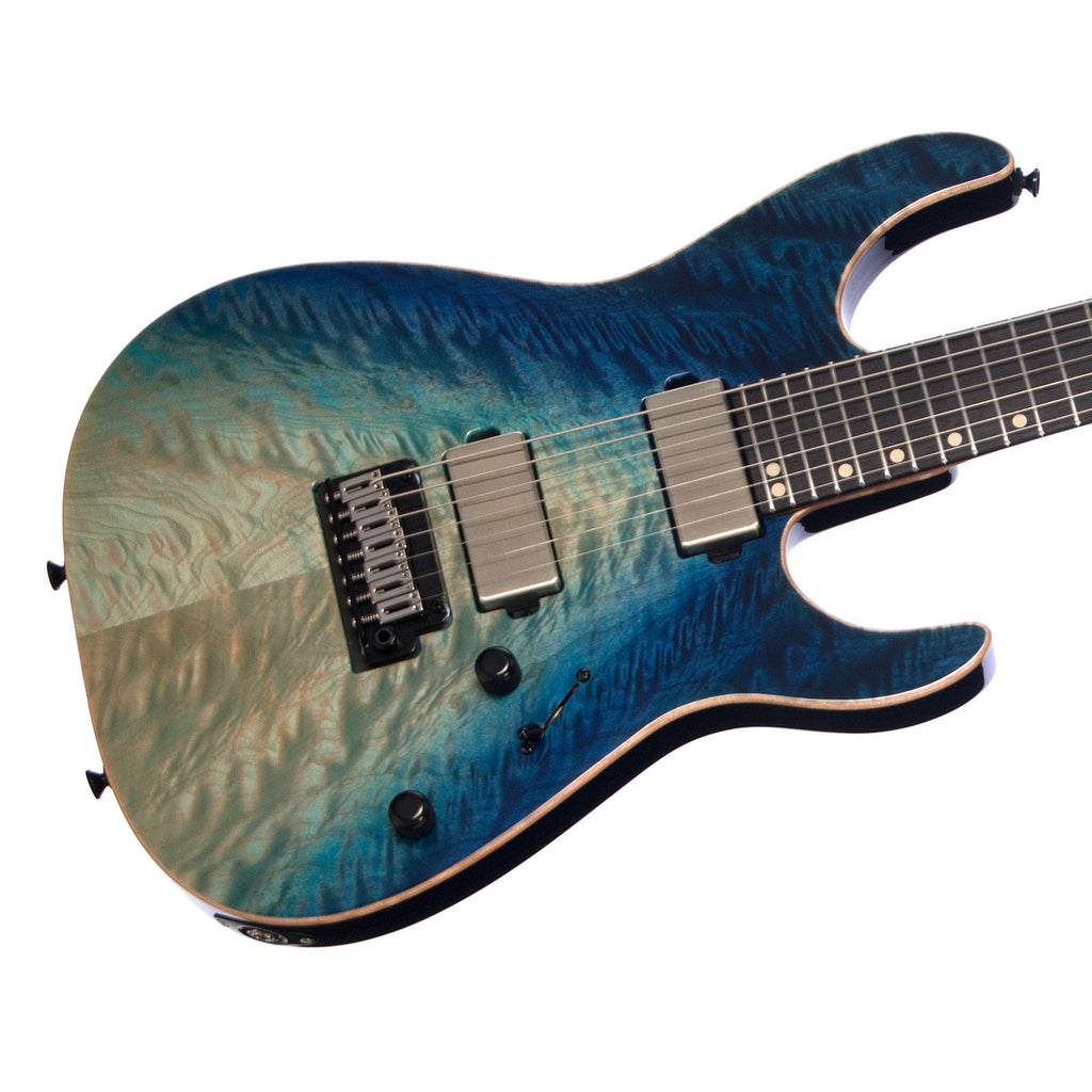 Tom Anderson Angel 7 - Blue WakeSurf - 24 fret / 7-string Drop Top - C ...