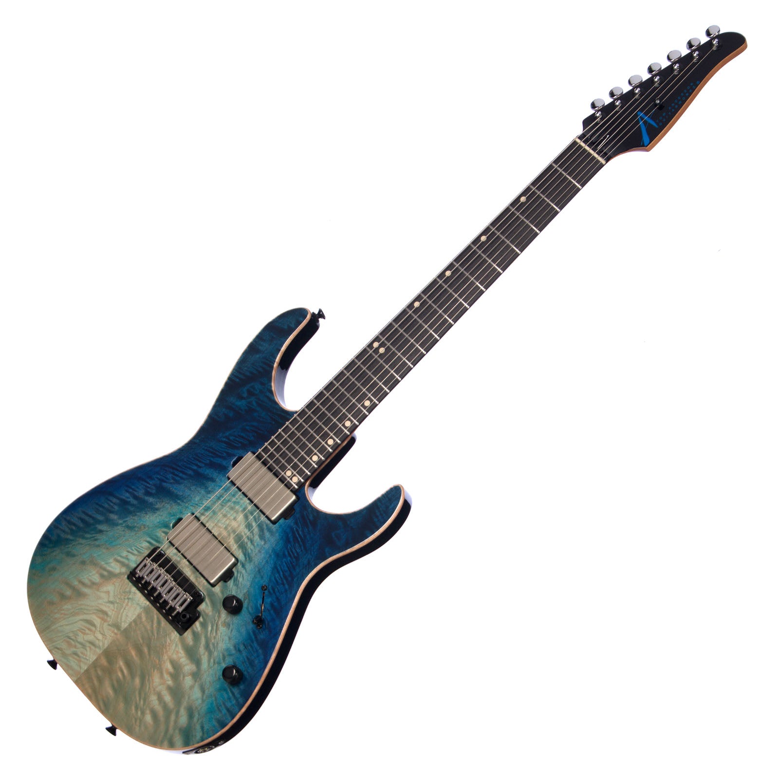 Tom Anderson Angel 7 - Blue WakeSurf - 24 fret / 7-string Drop Top - C ...