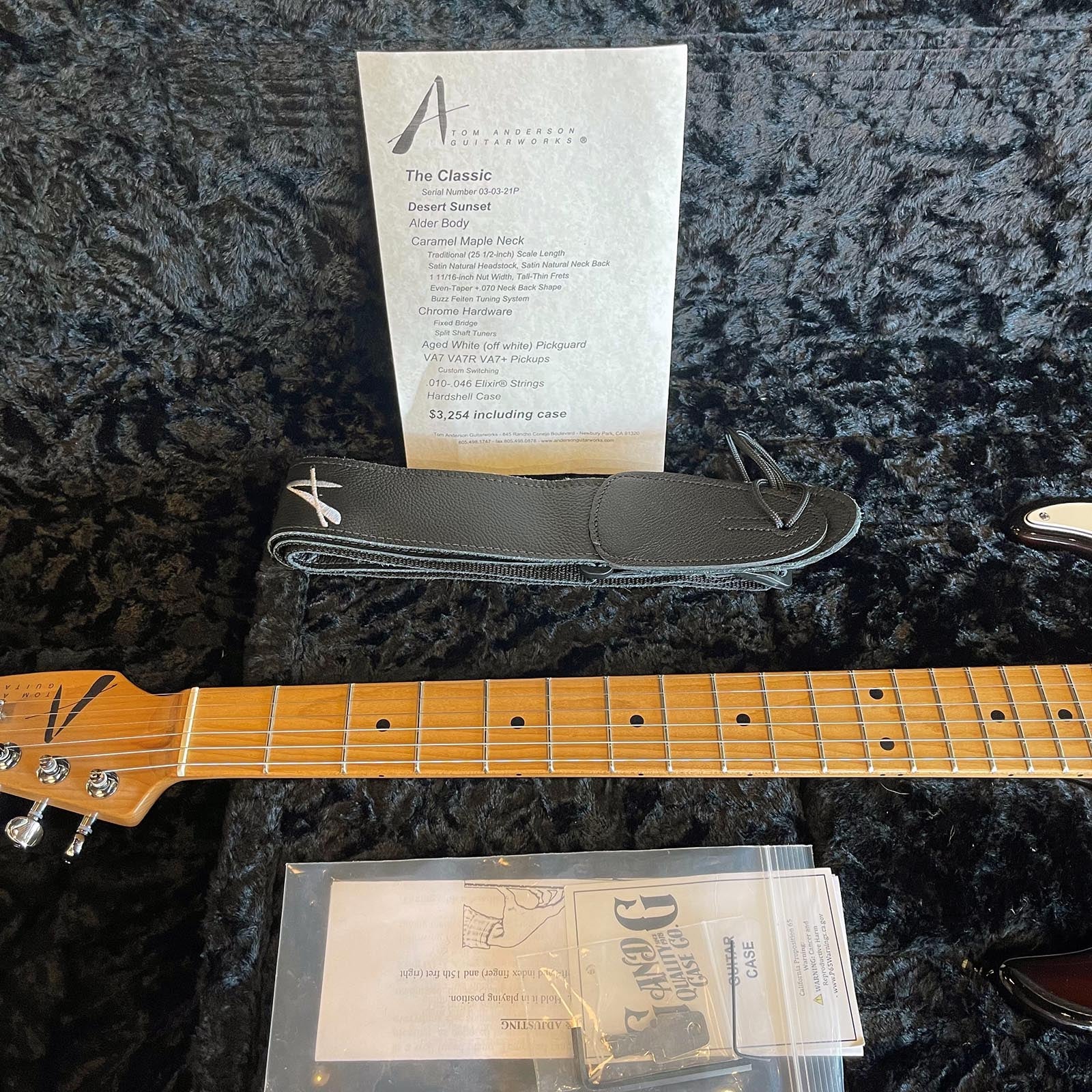 Tom Anderson The Classic - Desert Sunset - Custom Boutique Electric Gu ...