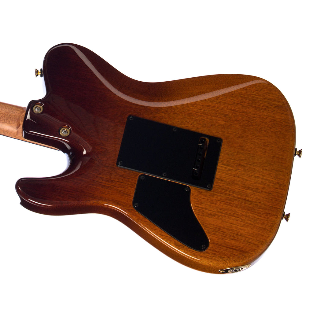 Tom Anderson Guitarworks Cobra - Tiger Eye Reverse Surf w/Binding - Cu ...