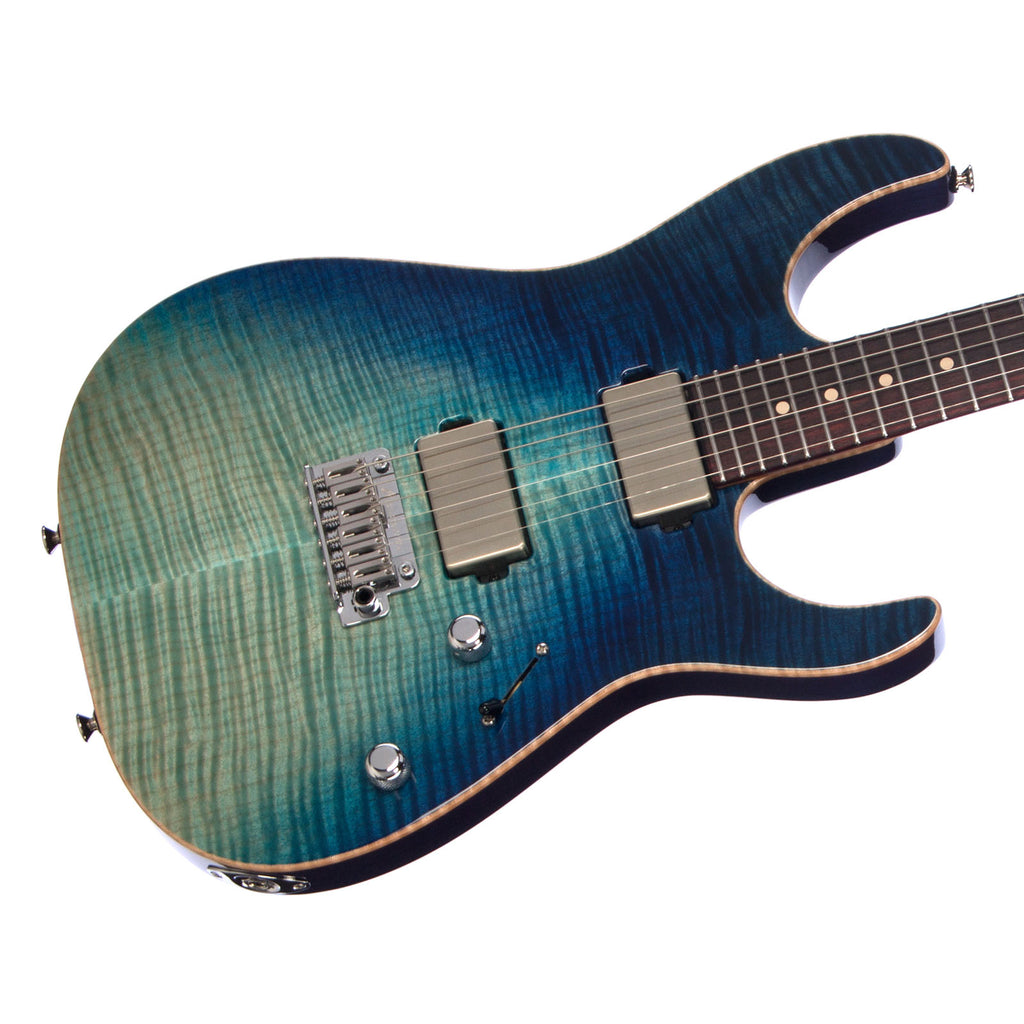 Tom Anderson Lil Angel - Blue WakeSurf - 24 fret Drop Top - Custom Bou ...