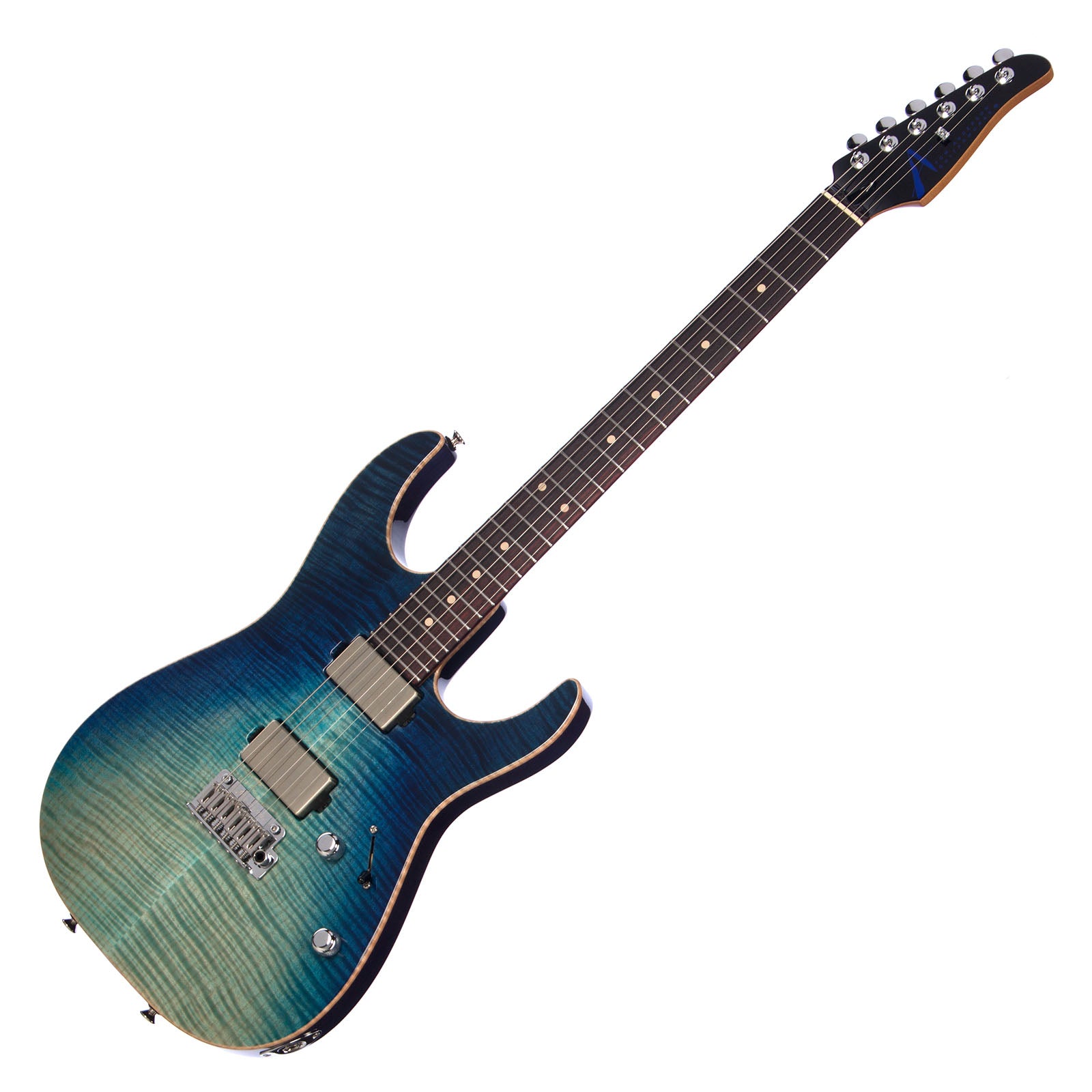 Tom Anderson Lil Angel - Blue WakeSurf - 24 fret Drop Top - Custom Bou ...