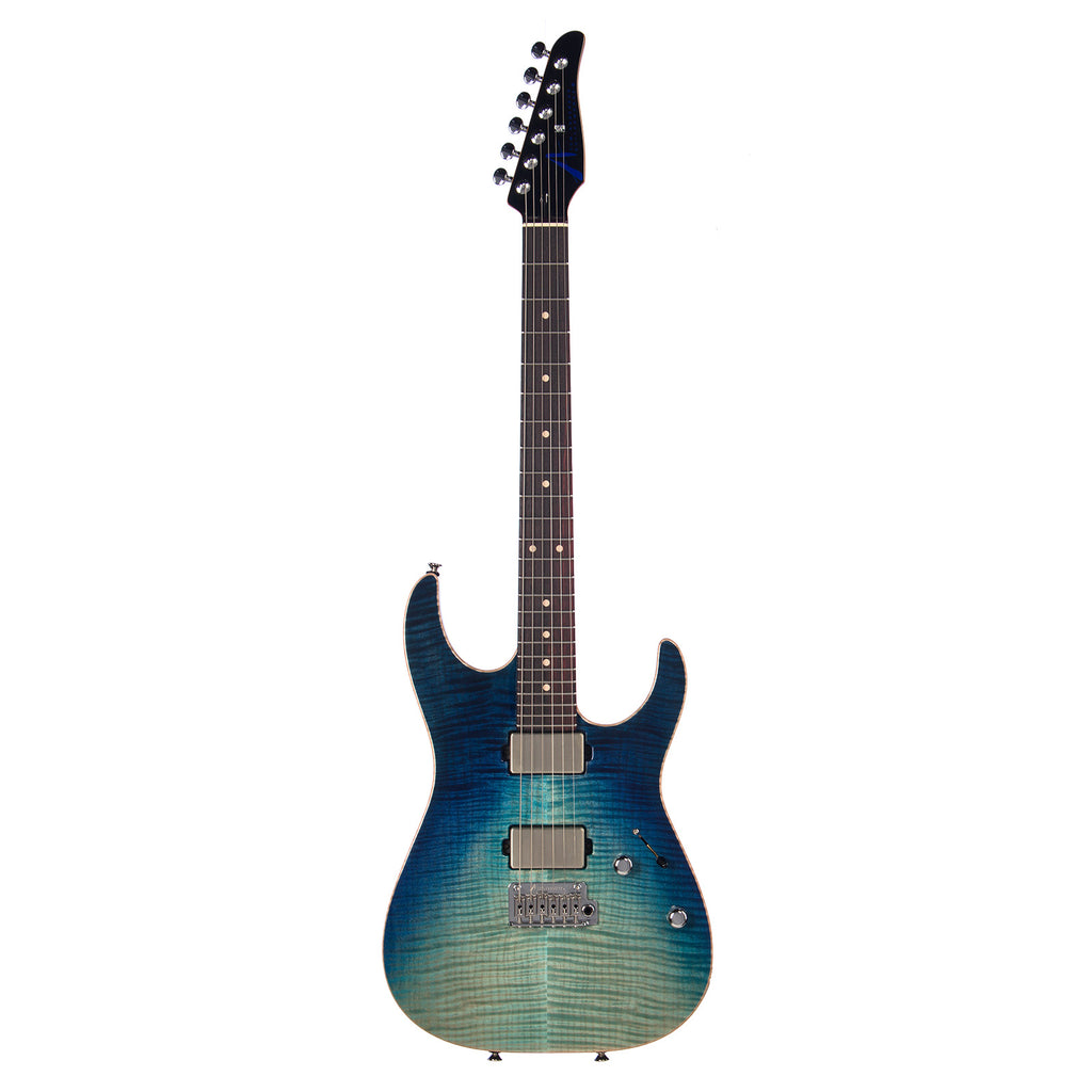 Tom Anderson Lil Angel - Blue WakeSurf - 24 fret Drop Top - Custom Bou ...