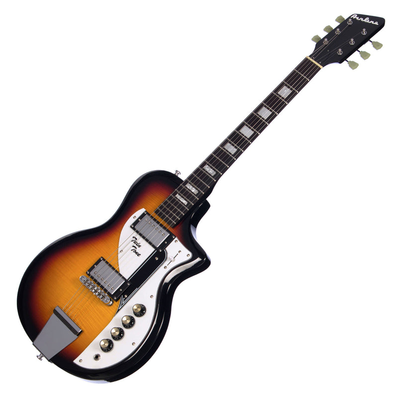 Airline Guitars Twin Tone - The Duke Signature - Sunburst - Flame Top ...