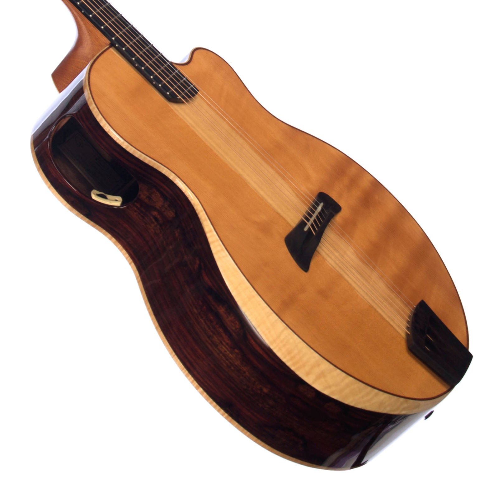 Batson Guitars Custom Shop Jumbo - Cloudy Cocobolo / Figured Douglas F ...