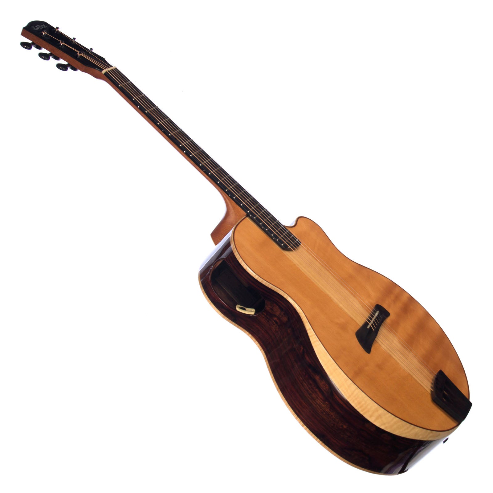 Batson Guitars Custom Shop Jumbo - Cloudy Cocobolo / Figured Douglas F ...