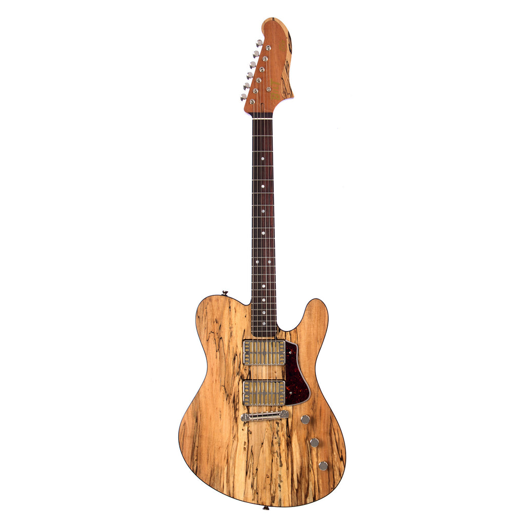 USED BilT Guitars ESG - Natural Spalted Maple - Custom Boutique Offset ...
