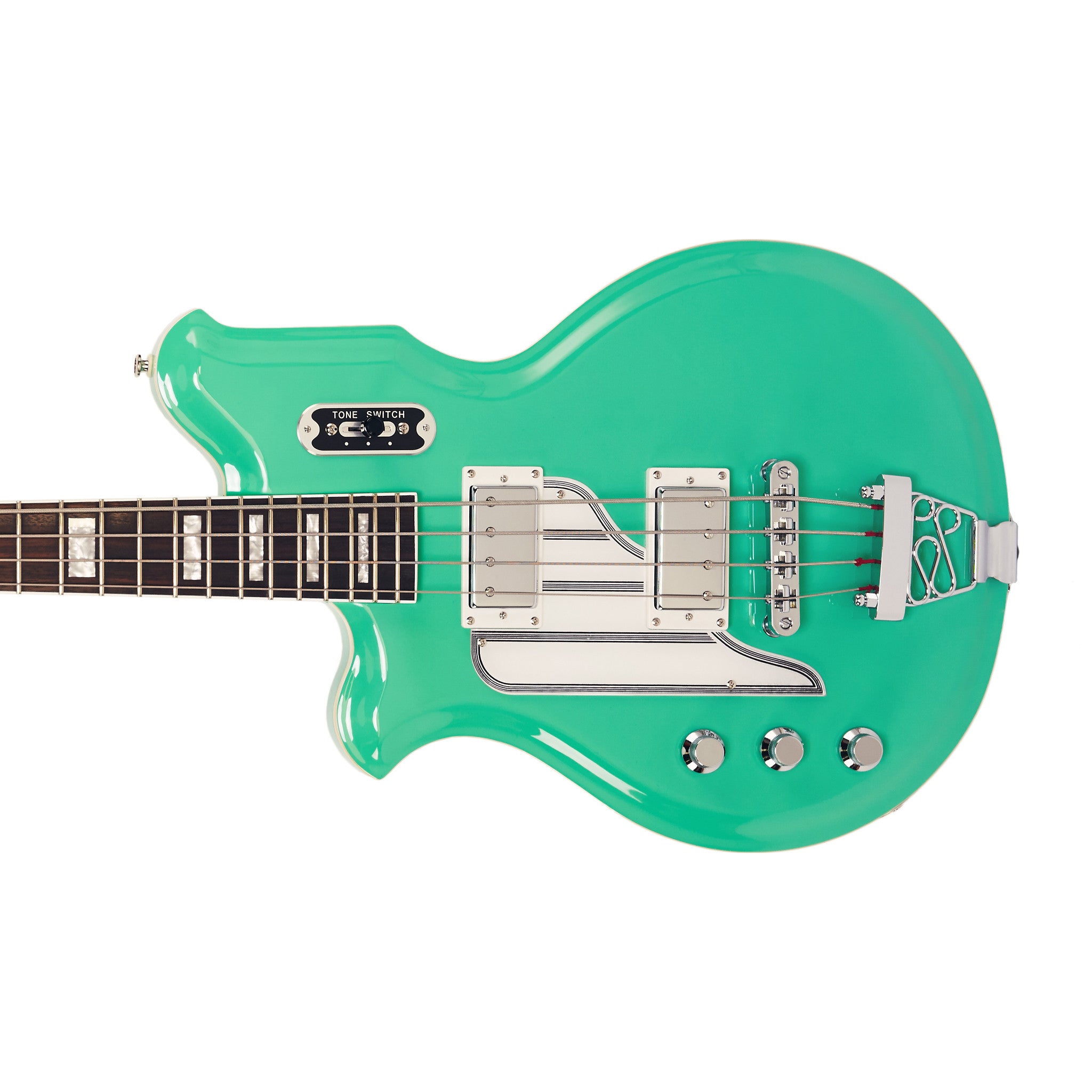 Airline Guitars MAP Bass LEFTY - Seafoam Green - Left Handed 30 1/2" S ...