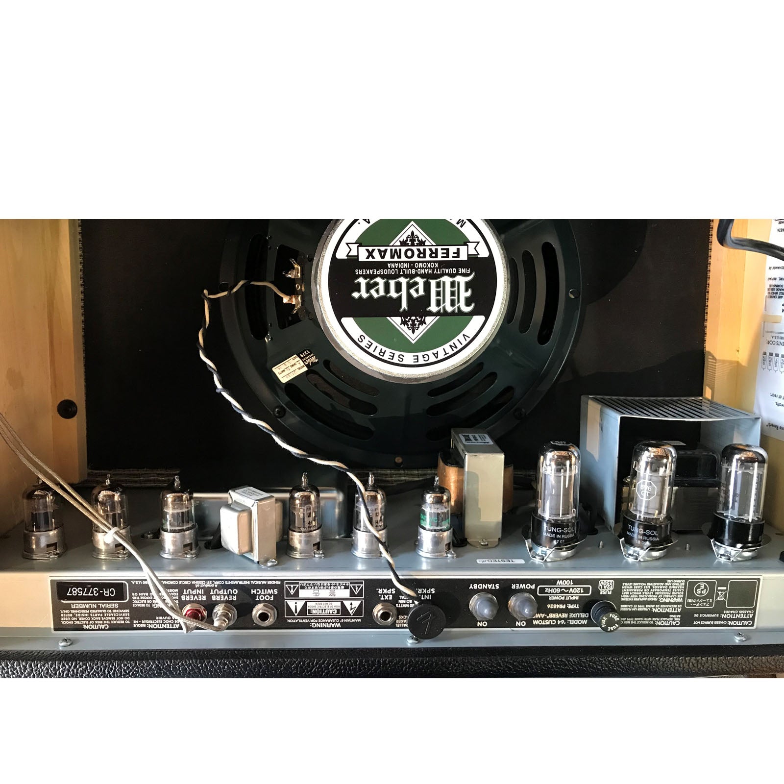 USED Fender 64 Custom Deluxe Reverb - Hand-Wired, 20-watt Tube Guitar ...