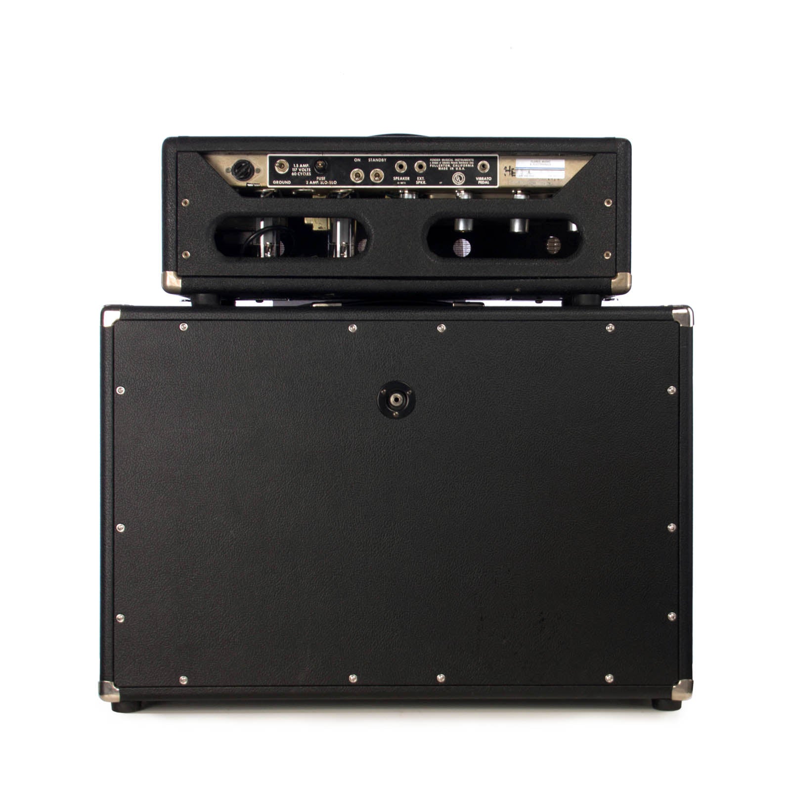 Used Fender 1960s Bandmaster Head and 1x12 cabinet - Blackface - Vinta ...