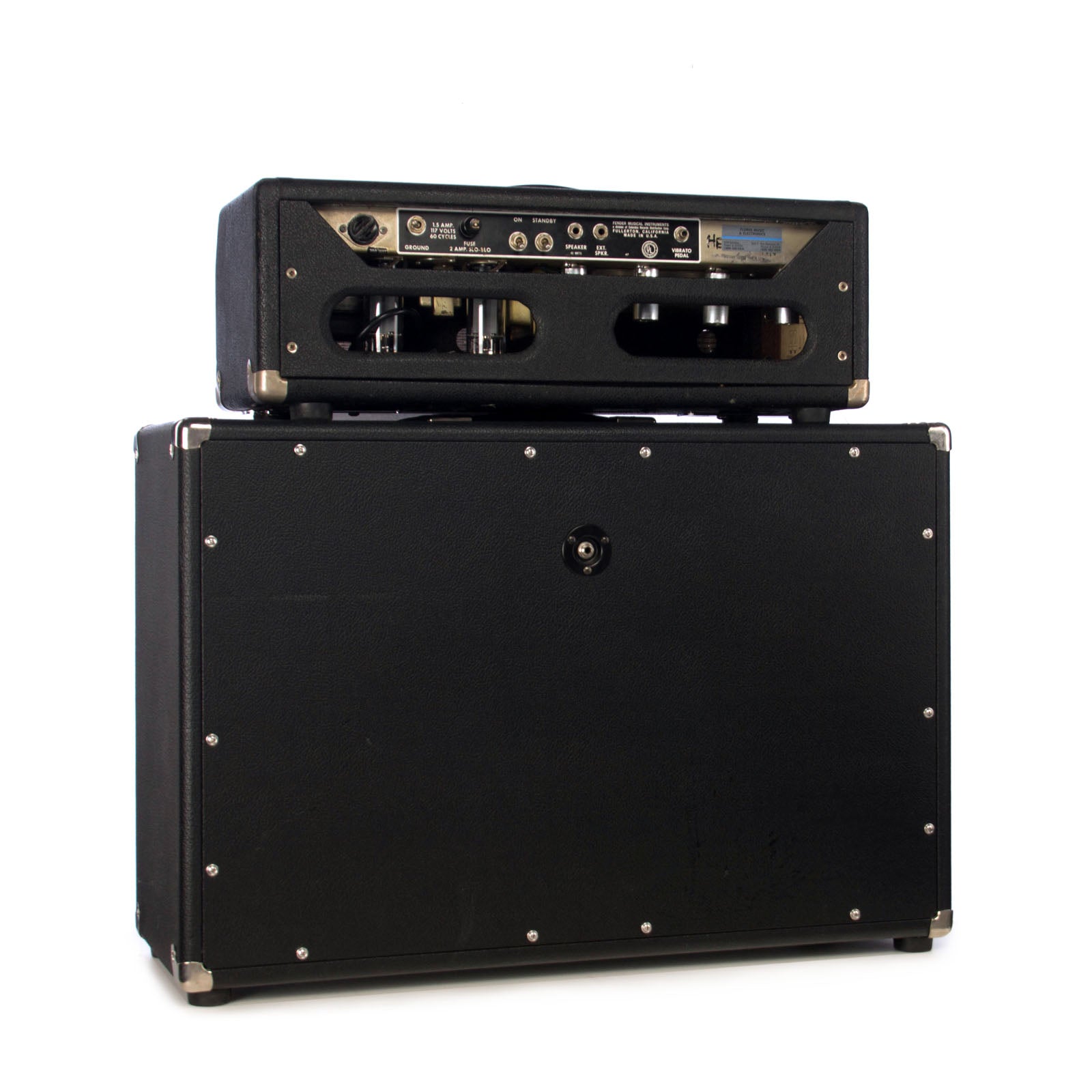 Used Fender 1960s Bandmaster Head and 1x12 cabinet - Blackface - Vinta ...