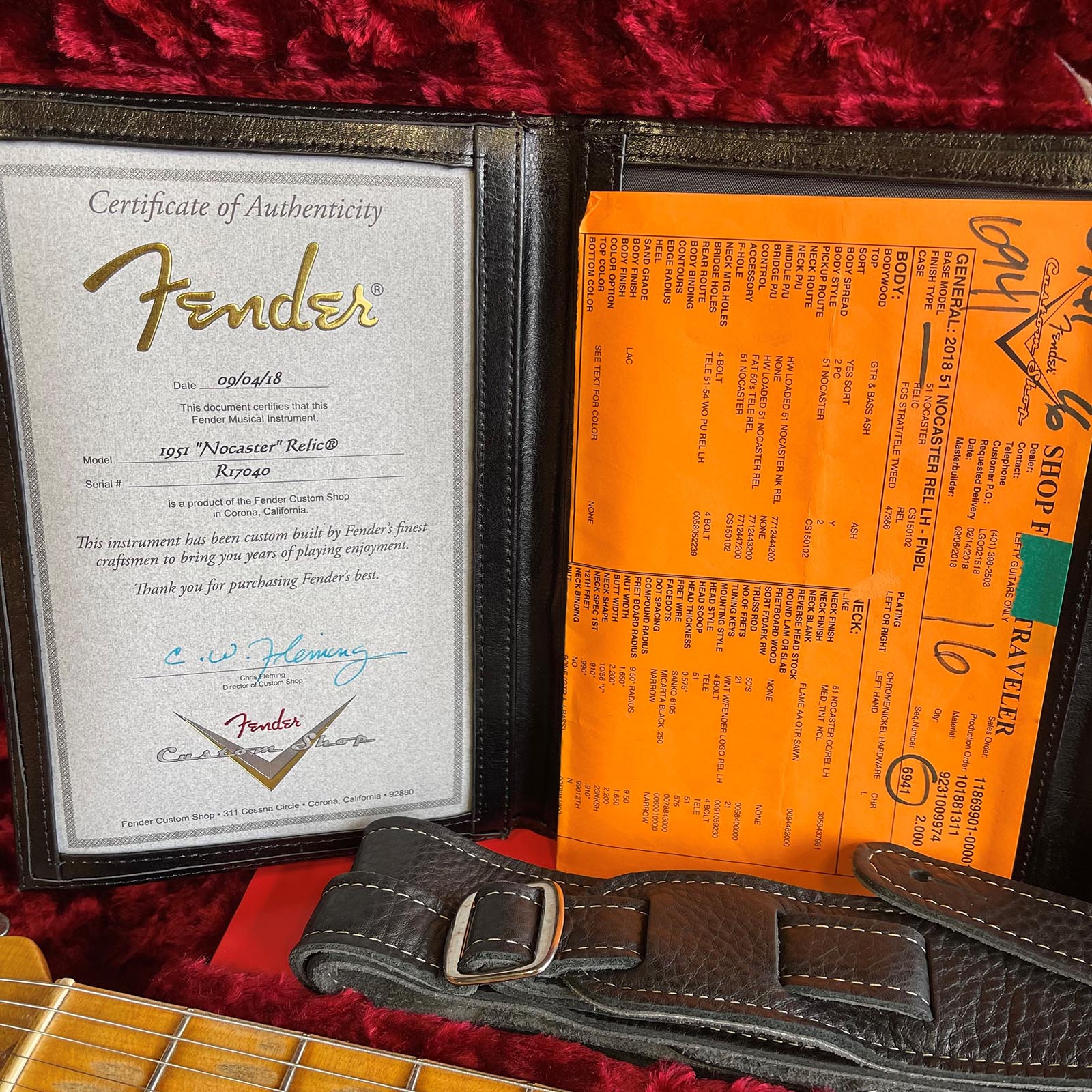 USED Fender Custom Shop 1951 Nocaster Relic - LEFTY - Nocaster Blonde ...