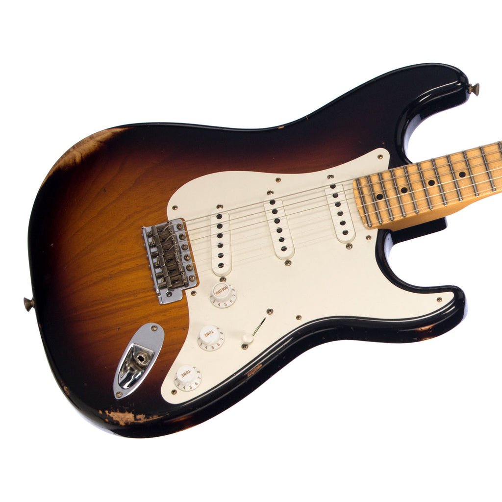 Fender Custom Shop MVP 1956 Stratocaster Relic - Wide Fade 2-Tone Sunb ...