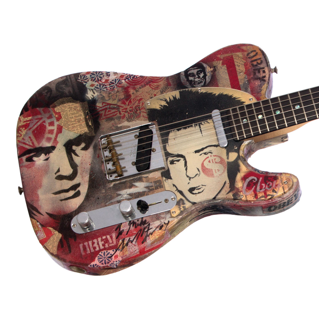 Fender Custom Shop Obey Telecaster Relic - Shepard Fairey Original Art ...