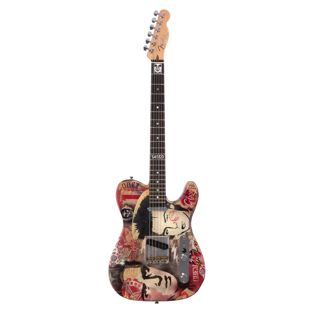 Fender Custom Shop Obey Telecaster Relic - Shepard Fairey Original Art ...