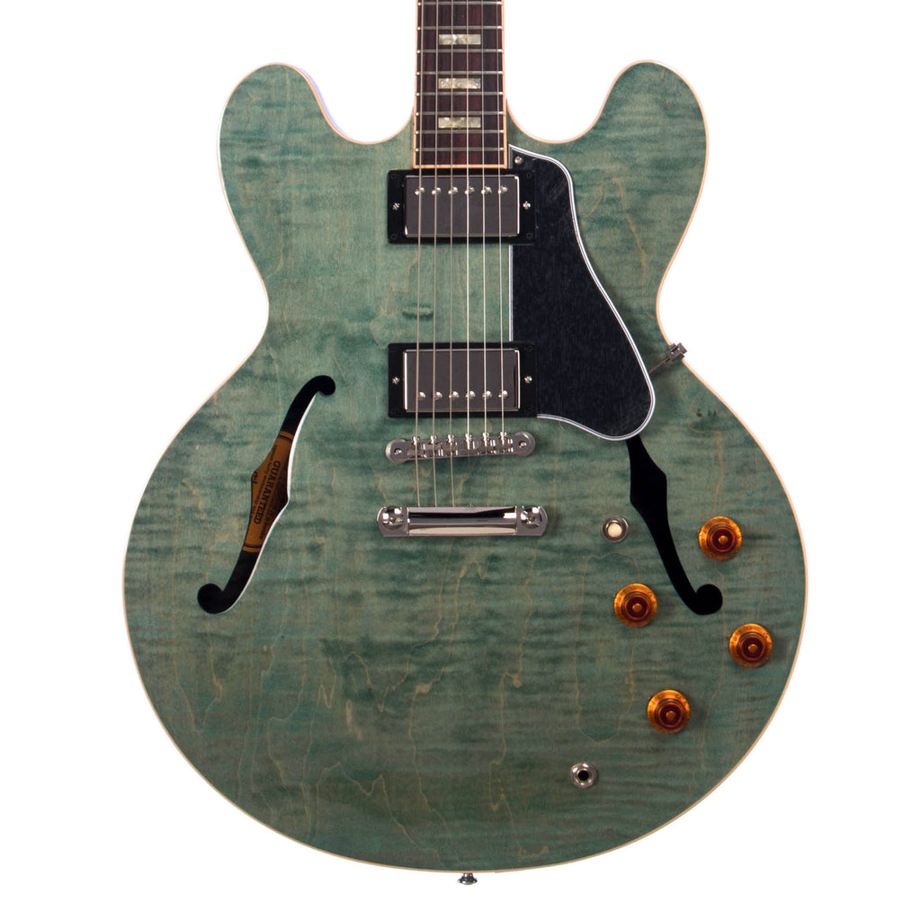 USED Gibson Memphis ES-335 Figured - Turquoise - Limited Edition Semi ...
