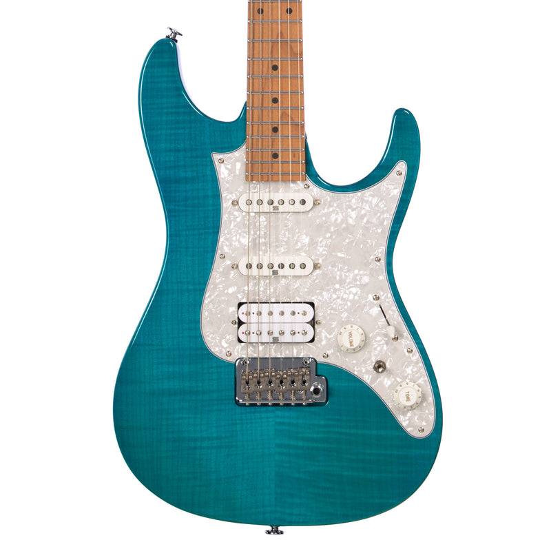 USED Ibanez Prestige AZ2204F TAB - Transparent Aqua Blue - Electric Gu ...