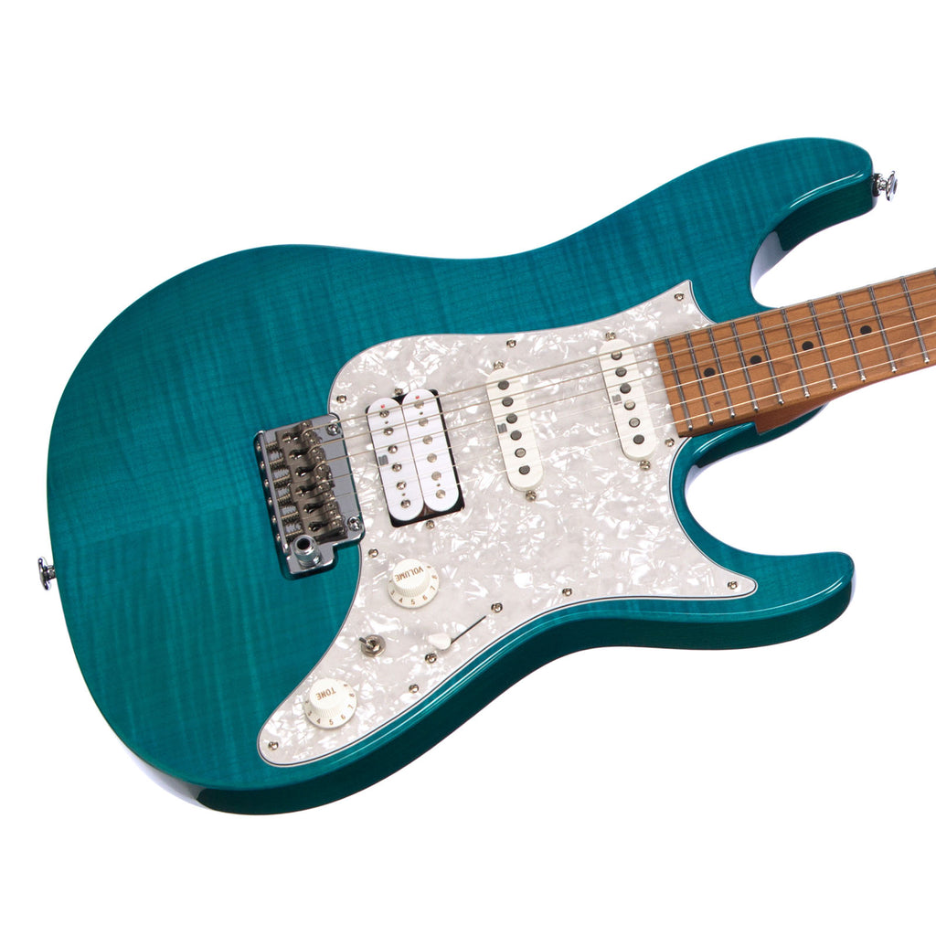 USED Ibanez Prestige AZ2204F TAB - Transparent Aqua Blue - Electric Gu ...