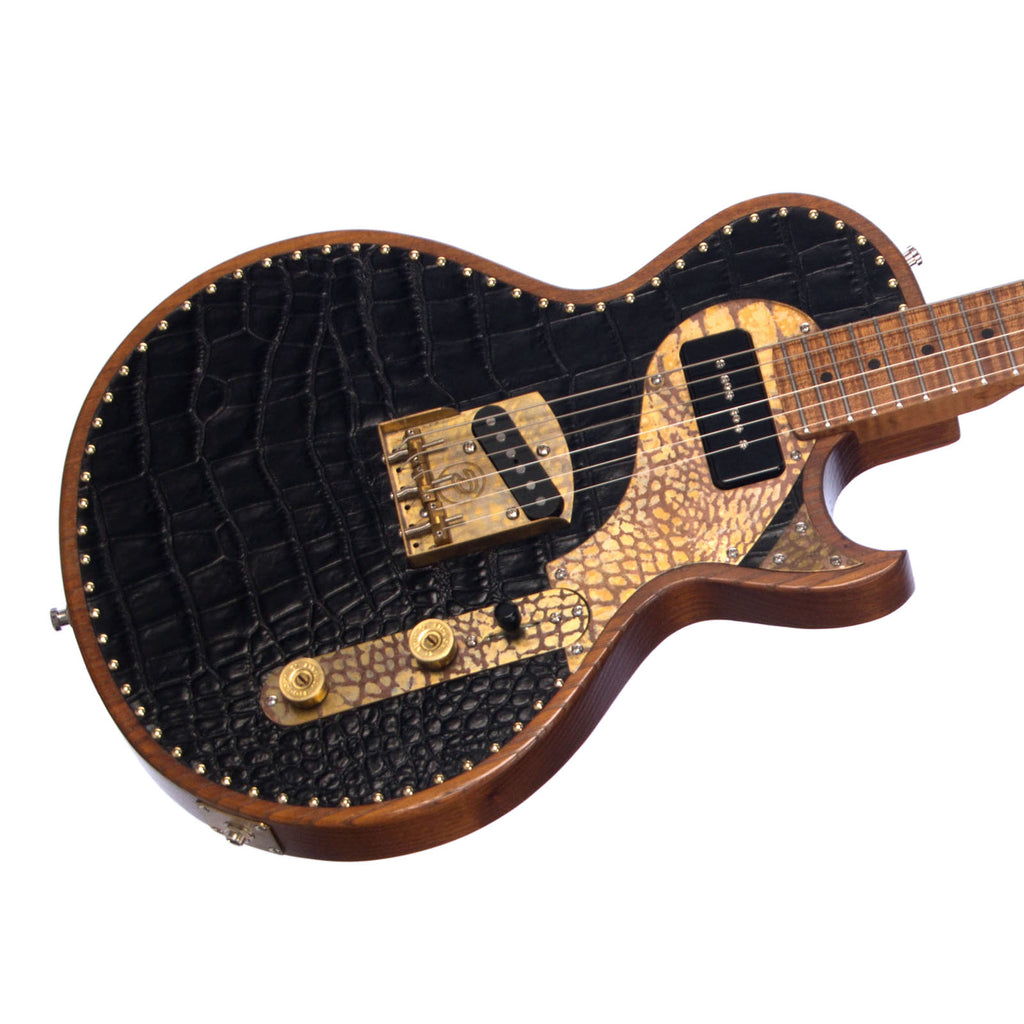 Paoletti Guitars Richard Fortus Signature Custom Leather Jr - Black Cr ...