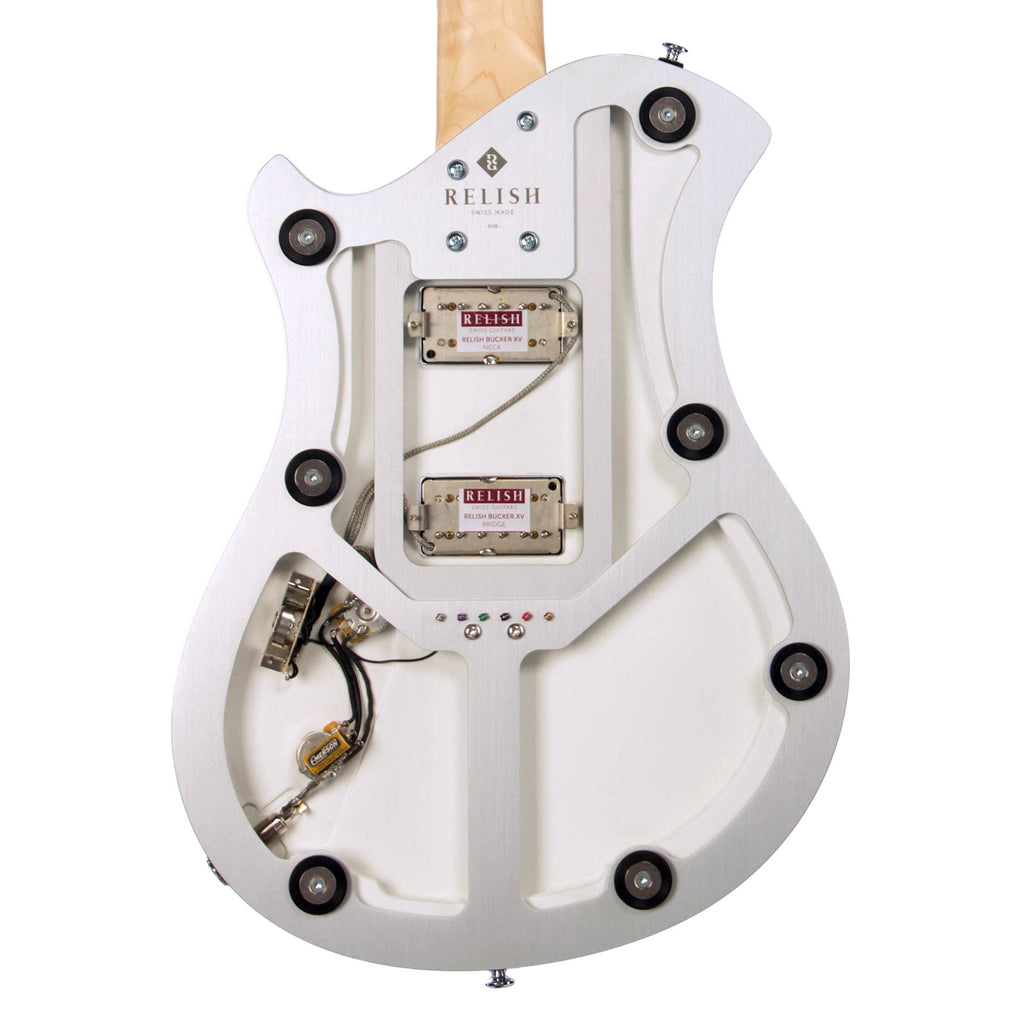 Relish Guitars Mary - Snow White / Aluminum - Custom Boutique Electric ...