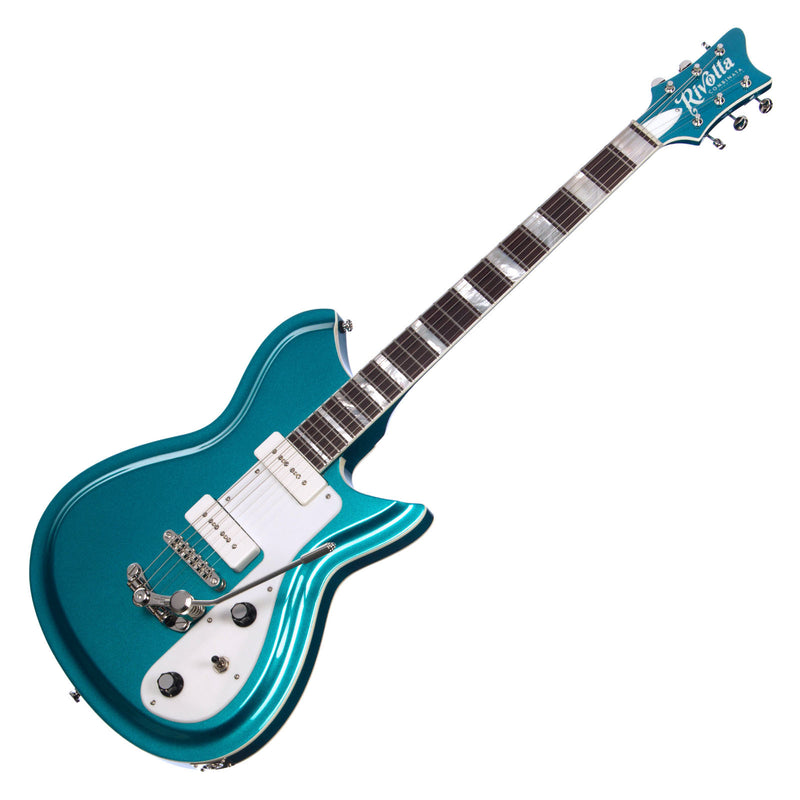 Rivolta Guitars Combinata XVII - Adriatic Blue Metallic - Offset elect ...