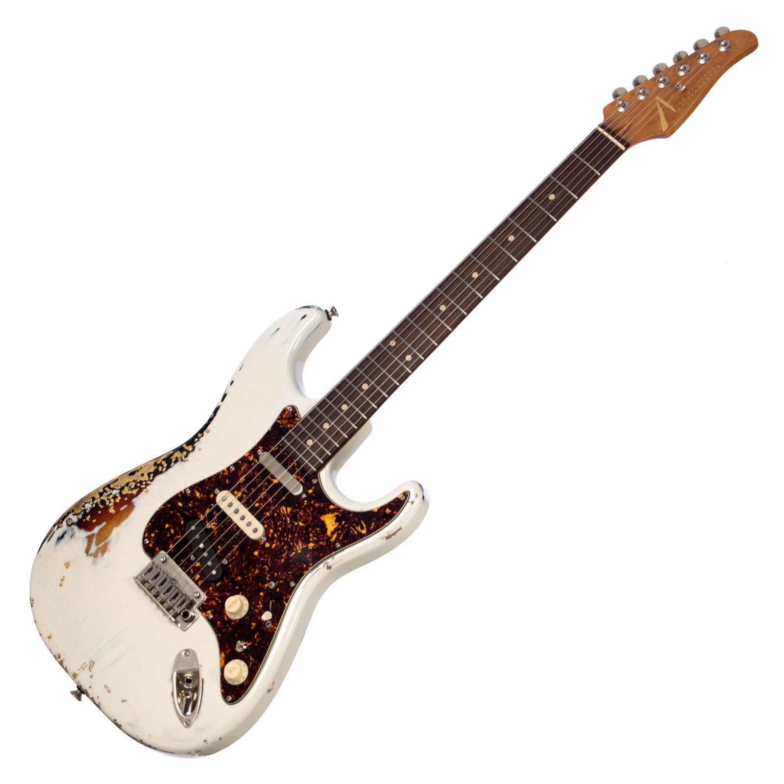 Tom Anderson Guitars Icon Classic - Olympic White over 3 Color Burst ...