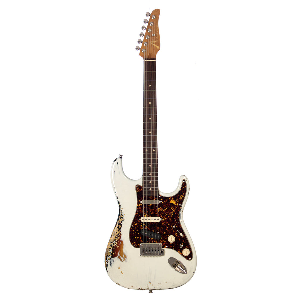 Tom Anderson Guitars Icon Classic - Olympic White over 3 Color Burst ...
