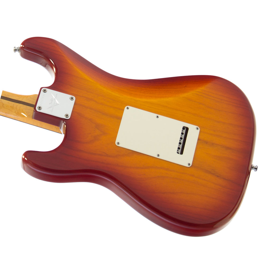 Used Fender Custom Shop Custom Deluxe Stratocaster - Aged Cherry Sunbu ...