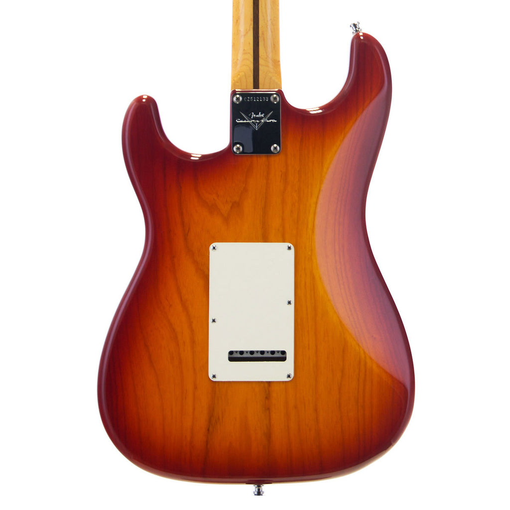 Used Fender Custom Shop Custom Deluxe Stratocaster - Aged Cherry Sunbu ...